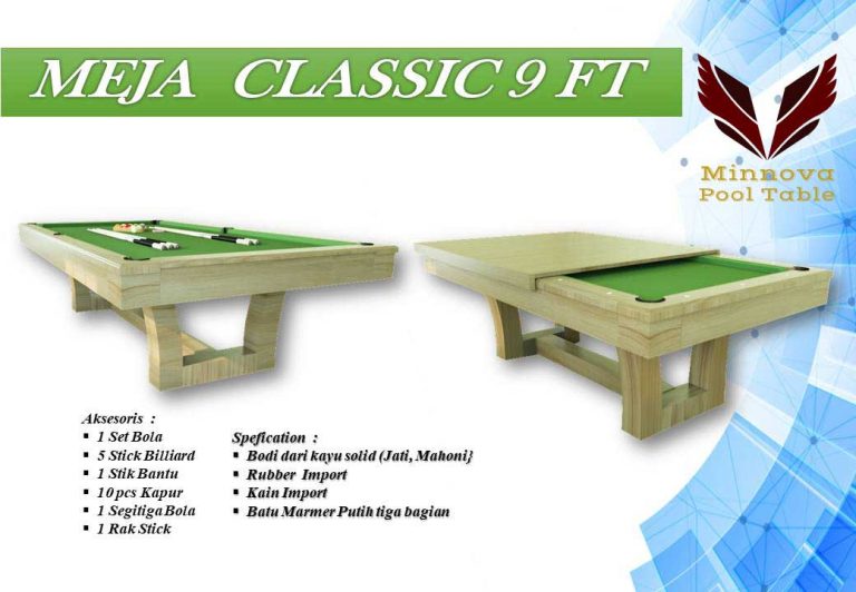 Produsen Meja Billiard Minnova 9 Feet Banjar
