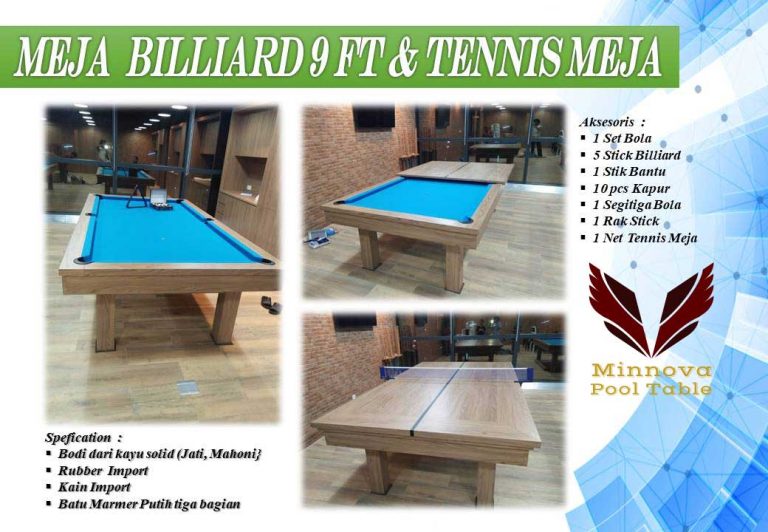 Berapa Ukuran Meja Billiard 7 feet, 8 feet dan 9 feet yang Standar ...